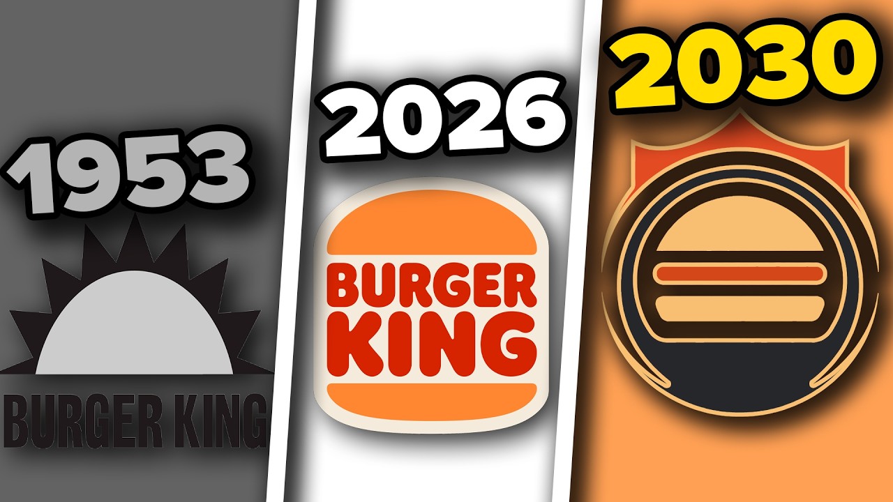 Burger King Logo Evolution (1953 - 2030)