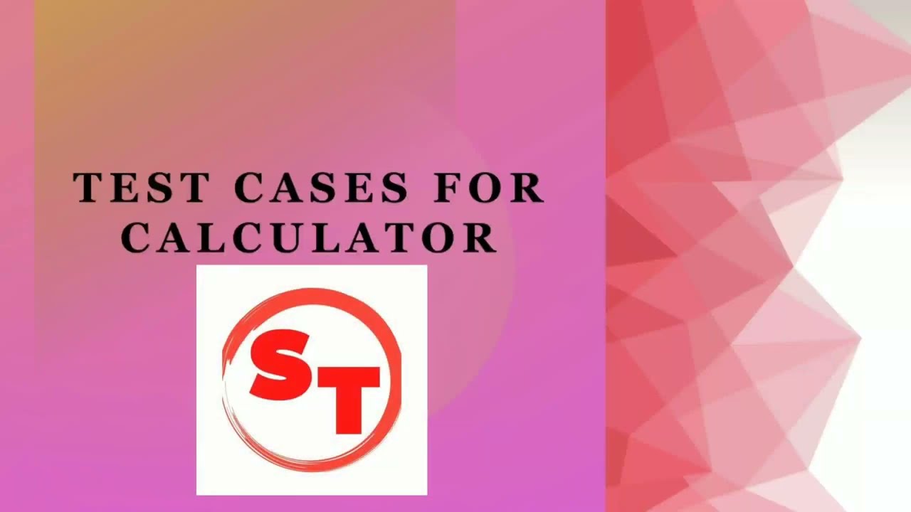 Test cases for Calculator |  UI, Functional, Negative Test cases for Calculator