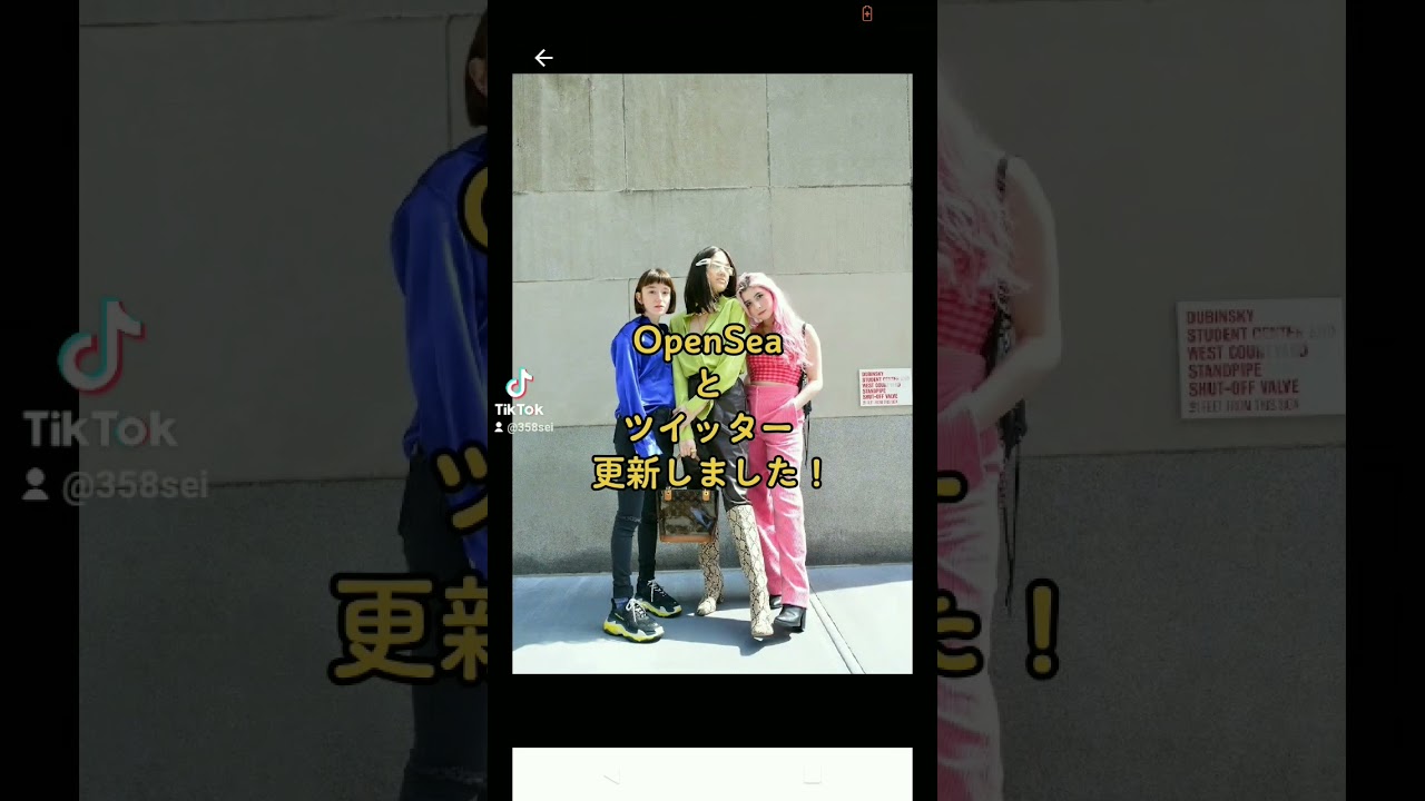 OpenSeaとツイッター更新しました。20220214