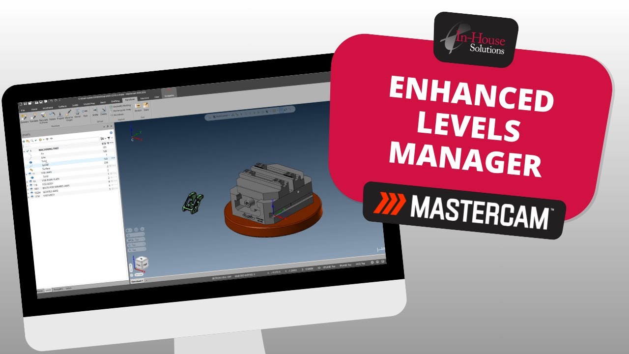 Mastercam 2026: Redesigned Levels Manager