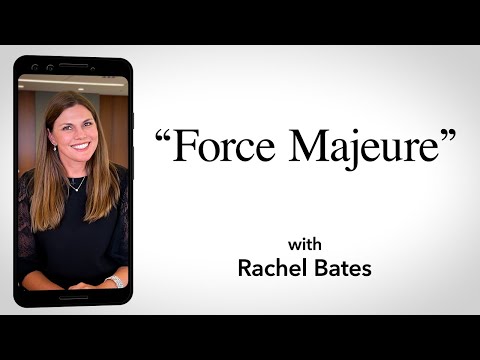 Word of the Day: Force Majeure. Book of Jargon ® — Real Estate & REITs