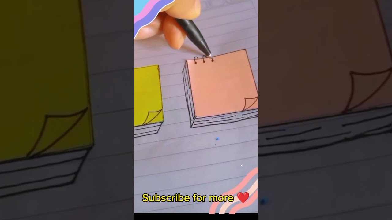 How to make a notes 😍💕 #art #shorts
