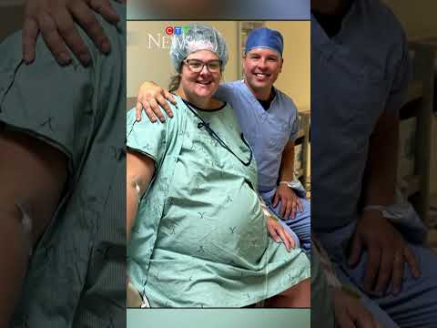 Ont. family shares story of having 15-pound baby