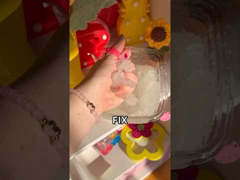 HOW TO FIX OVER ACTIVATED CLEAR SLIME! 😱✨ *diy slime makeover*