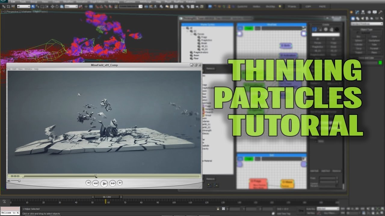 Thinking Particles Tutorial - Destruction by force