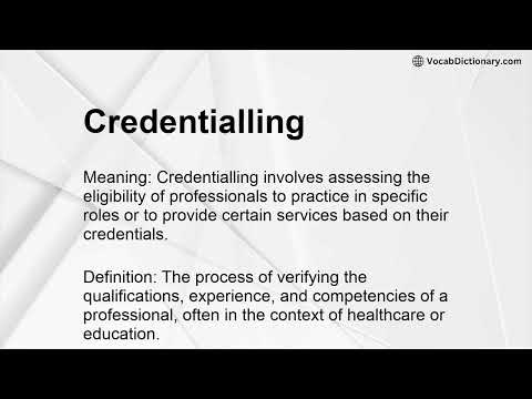 Credentialling Meaning