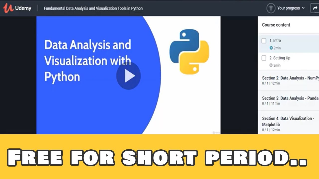 Free Course Data Analysis and Visualization with Python Libraries