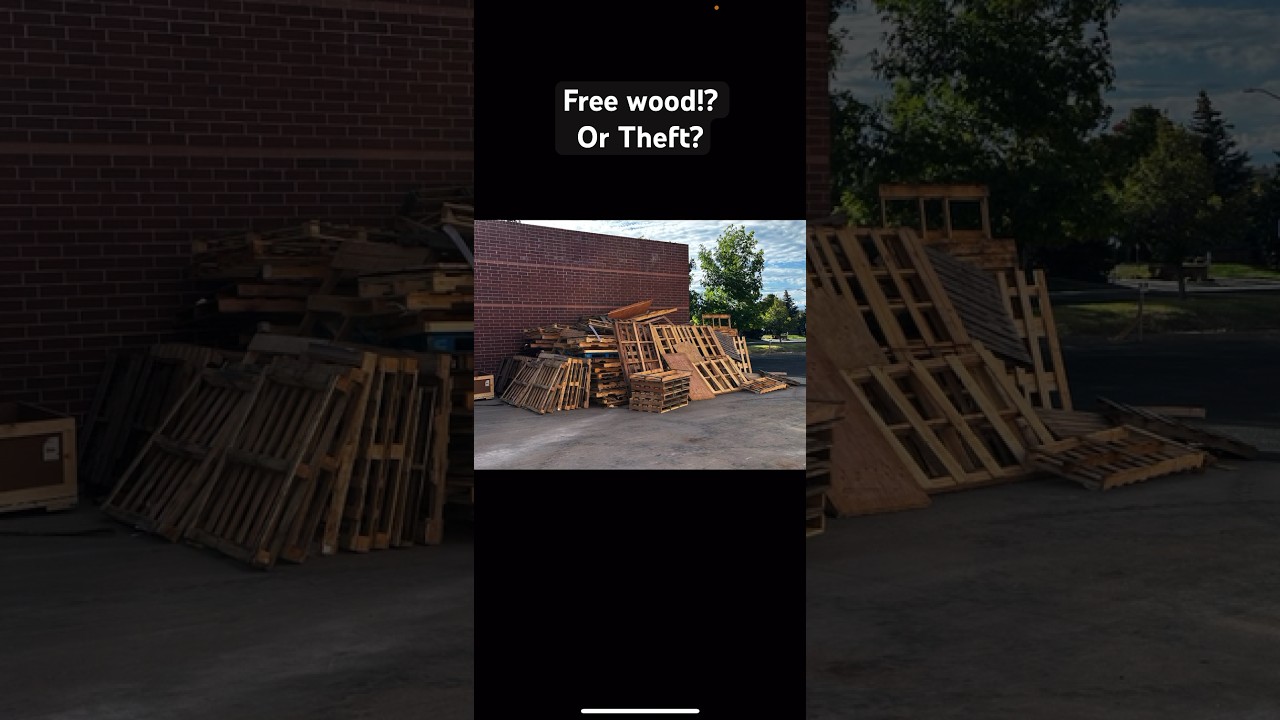Don’t get arrested | Free wood for your DIY projects | get some free pallet wood!