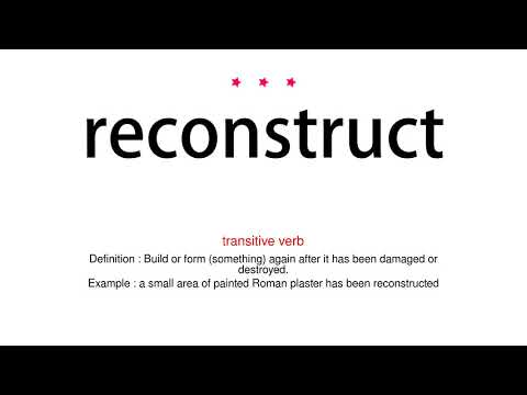 How to pronounce reconstruct - Vocab Today