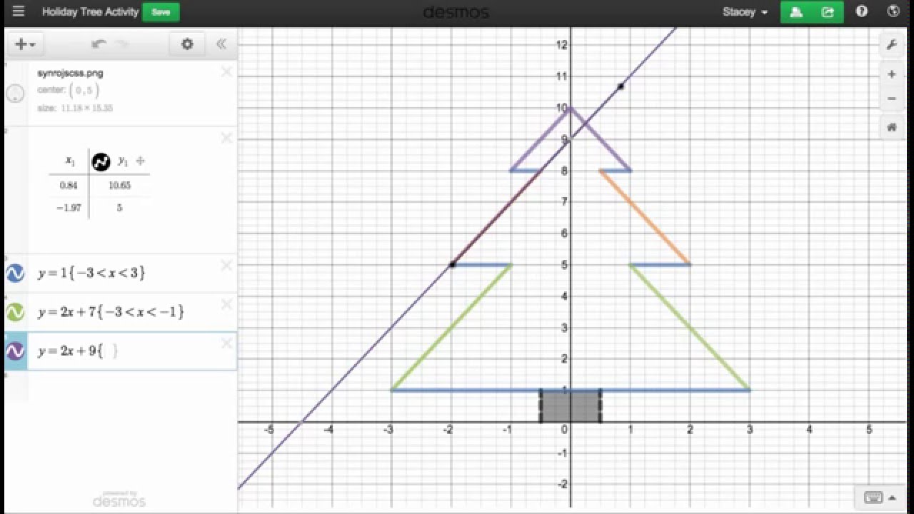 Desmos Holiday Tree
