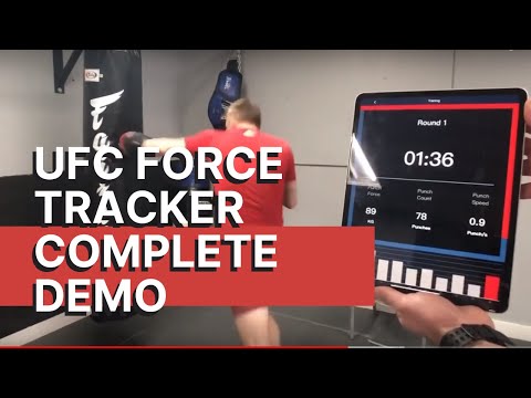 The UFC Force Tracker Complete Demo and App Walkthrough - Solo workout strike & force counter