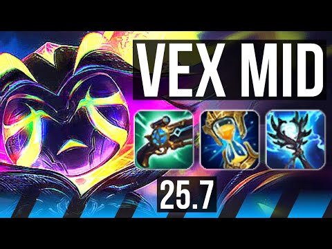 VEX vs YASUO (MID) | Dominating | EUW Master | 25.7