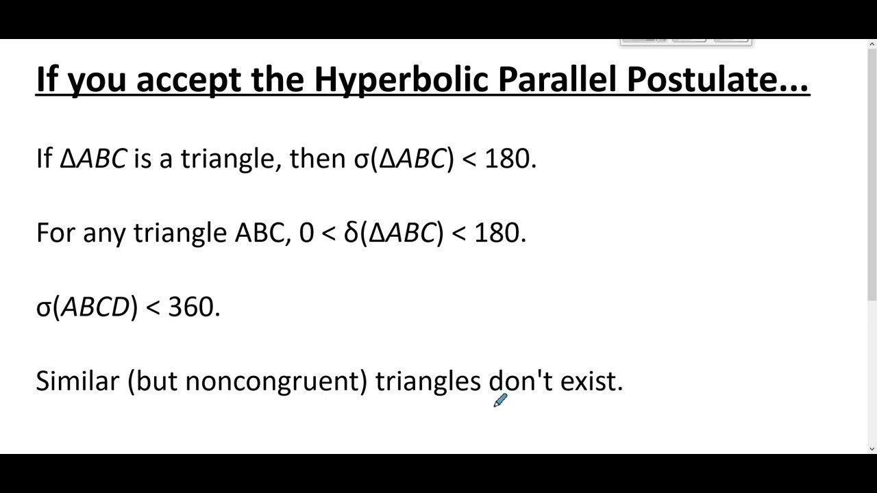 MATH335 Content - Hyperbolic Geometry Basics