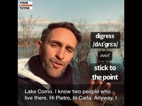 digress vs. stick to the point [difference in meaning/examples]