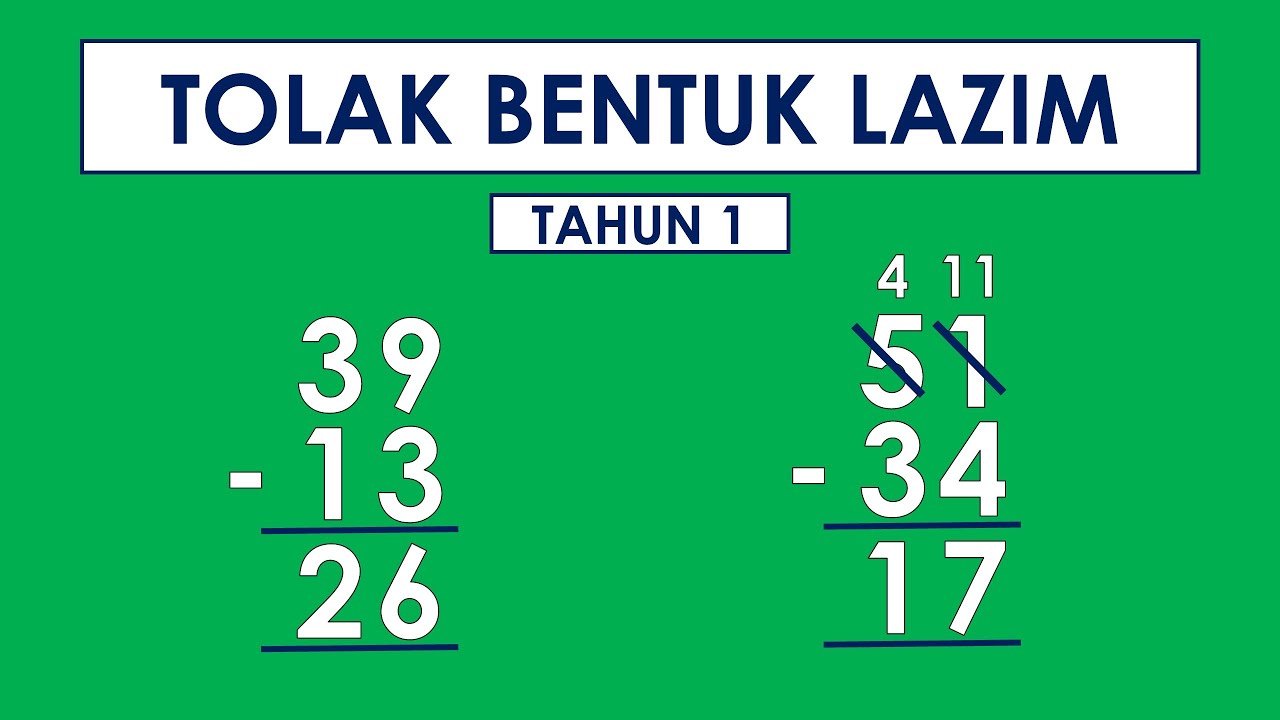 TOLAK BENTUK LAZIM | TAHUN 1