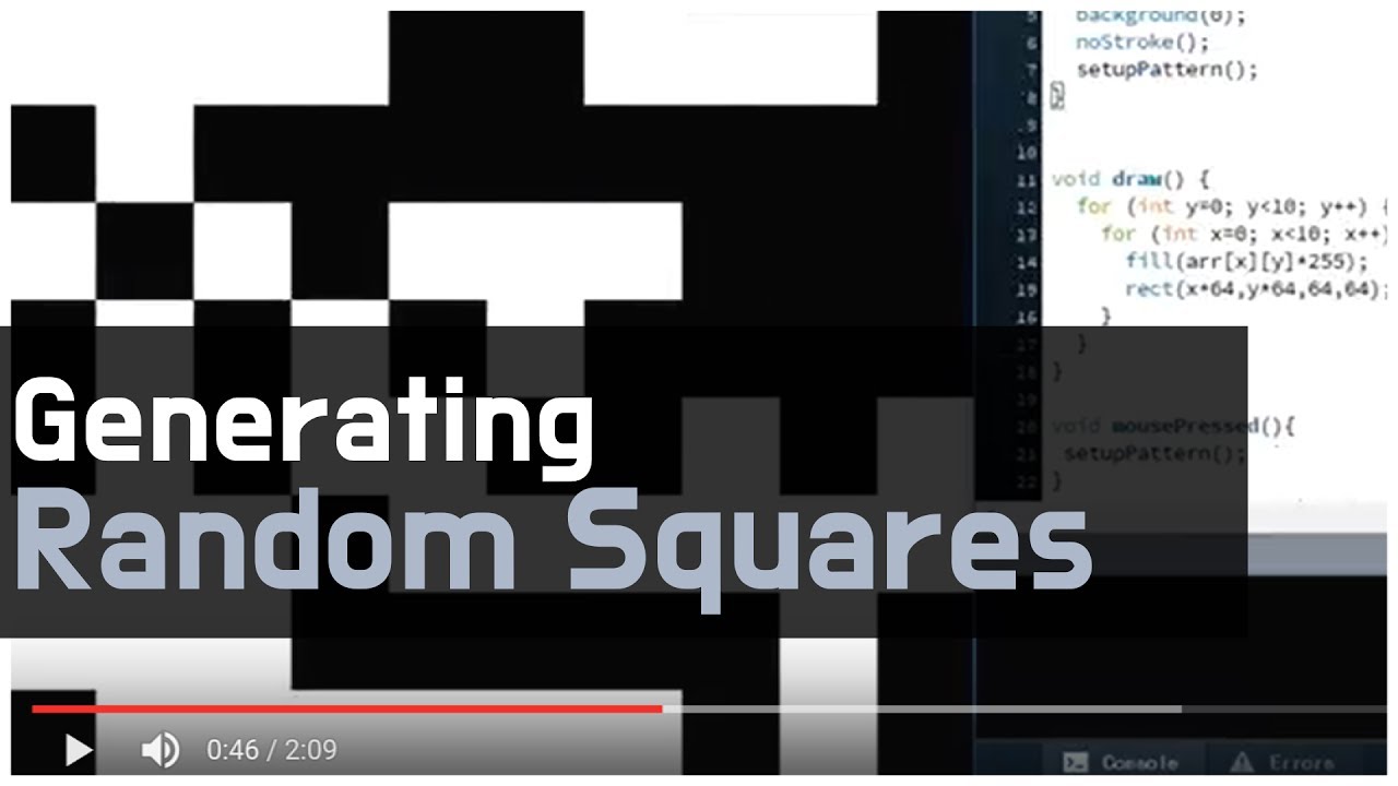 [Processing Pattern]Random Square Generation