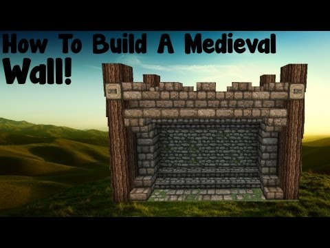 How to build a medieval wall Minecraft Project