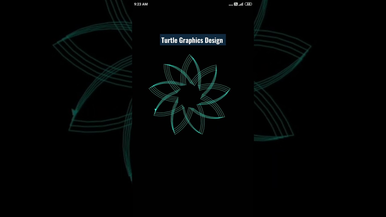 python GUI Module turtle Graphics Design | simple and easy drawing Library #shorts #coding #python