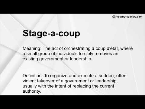 Stage-a-coup Meaning