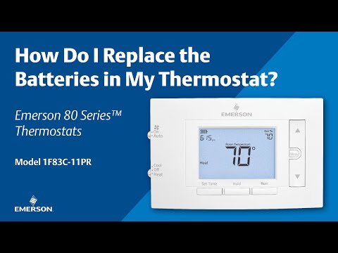 Emerson 80 Series | How Do I Replace the Batteries in My Thermostat