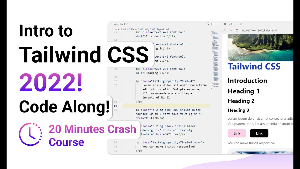 A Quick Introduction to Tailwind CSS! | Code Along! #TailwindCSS #CSS #WebDevelopment #CrashCourse
