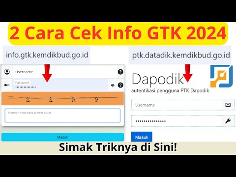 2 Cara Cek Info GTK 2024 || info.gtk.kemdikbud.go.id dan ptk.datadik.kemdikbud.go.id