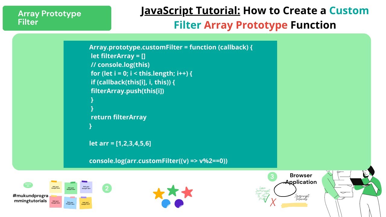 JavaScript Tutorial: How to Create a Custom Filter Array Prototype Function