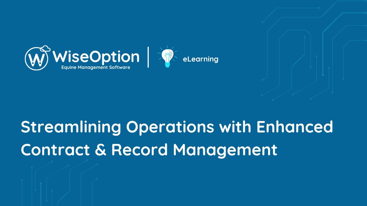 WO6 eLearning: Contract Module Overview