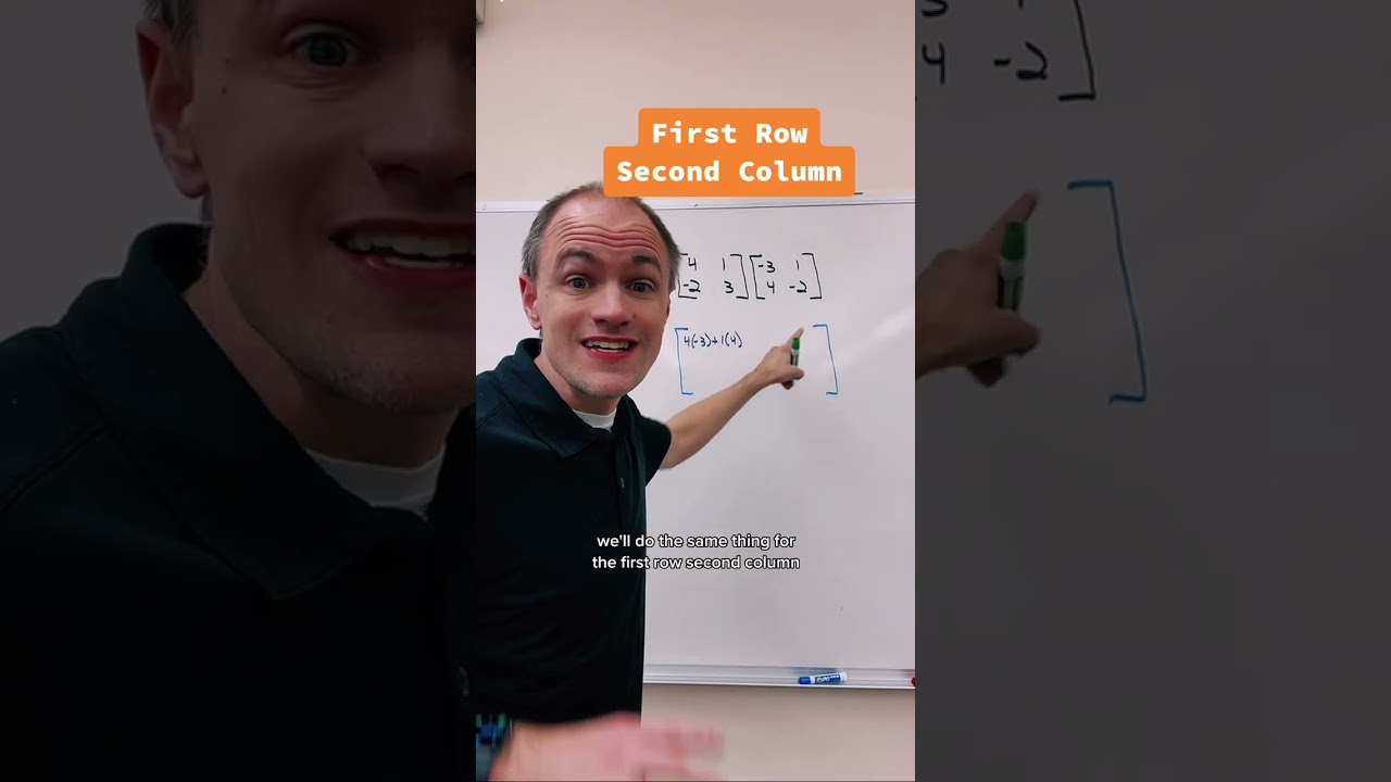 How to Multiply Matrices #shorts