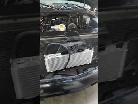 Trucool 40k transmission cooler installed LQ9 6.0l GM BTR TRUCK NORRIS CAM