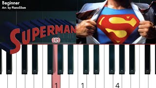 John Williams - [Beginner]Theme from Superman (Superman) by PianoSSam 악보
