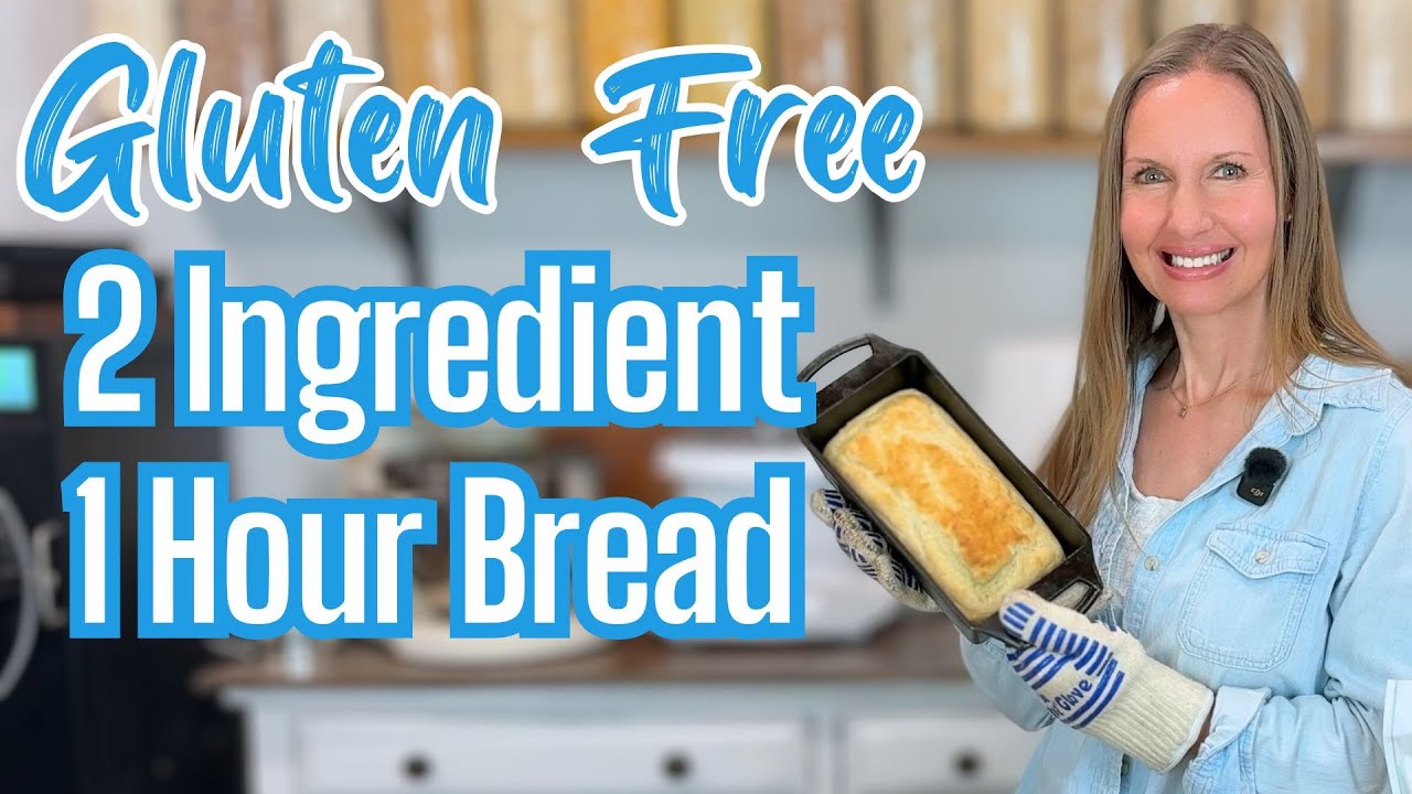 Two Ingredient Gluten-Free Bread in One Hour!