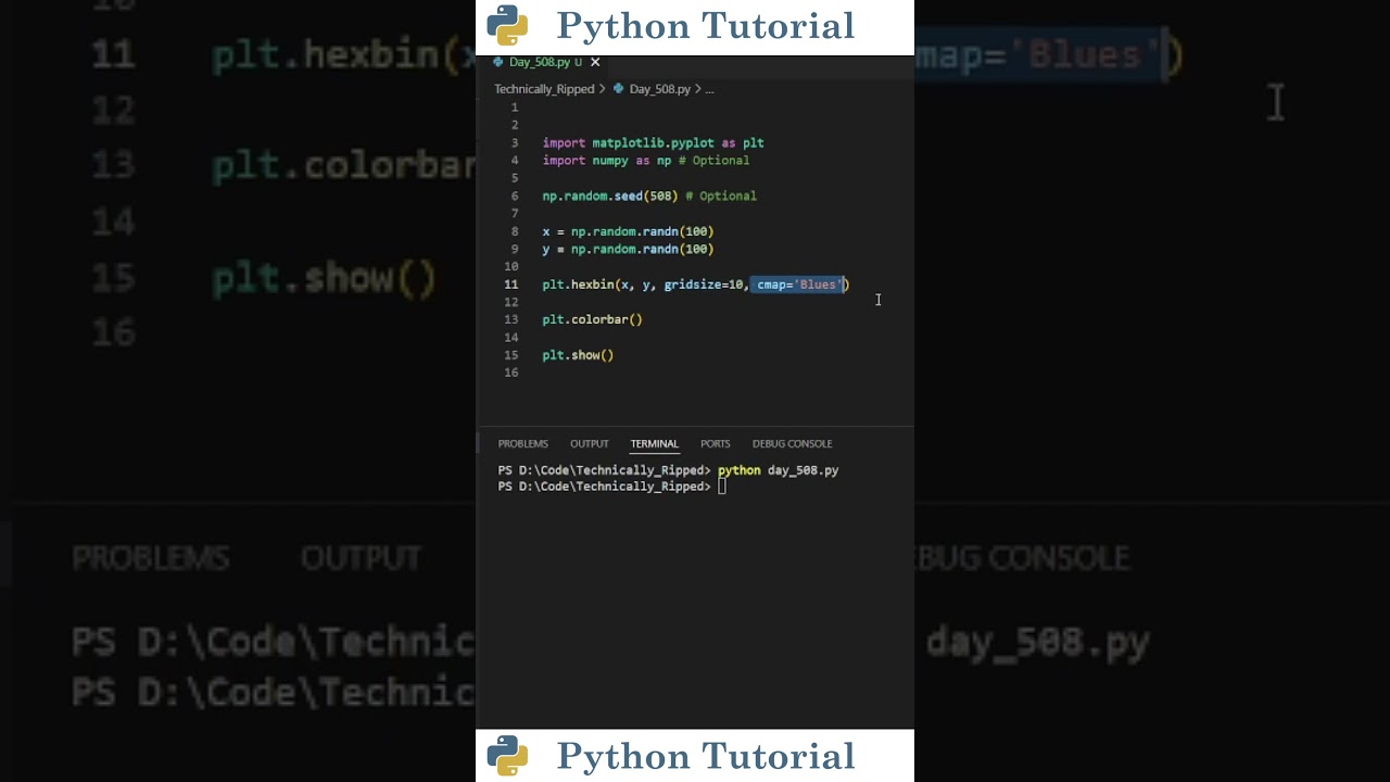 How To Create Hexbin Plots With Python | Python Tutorial