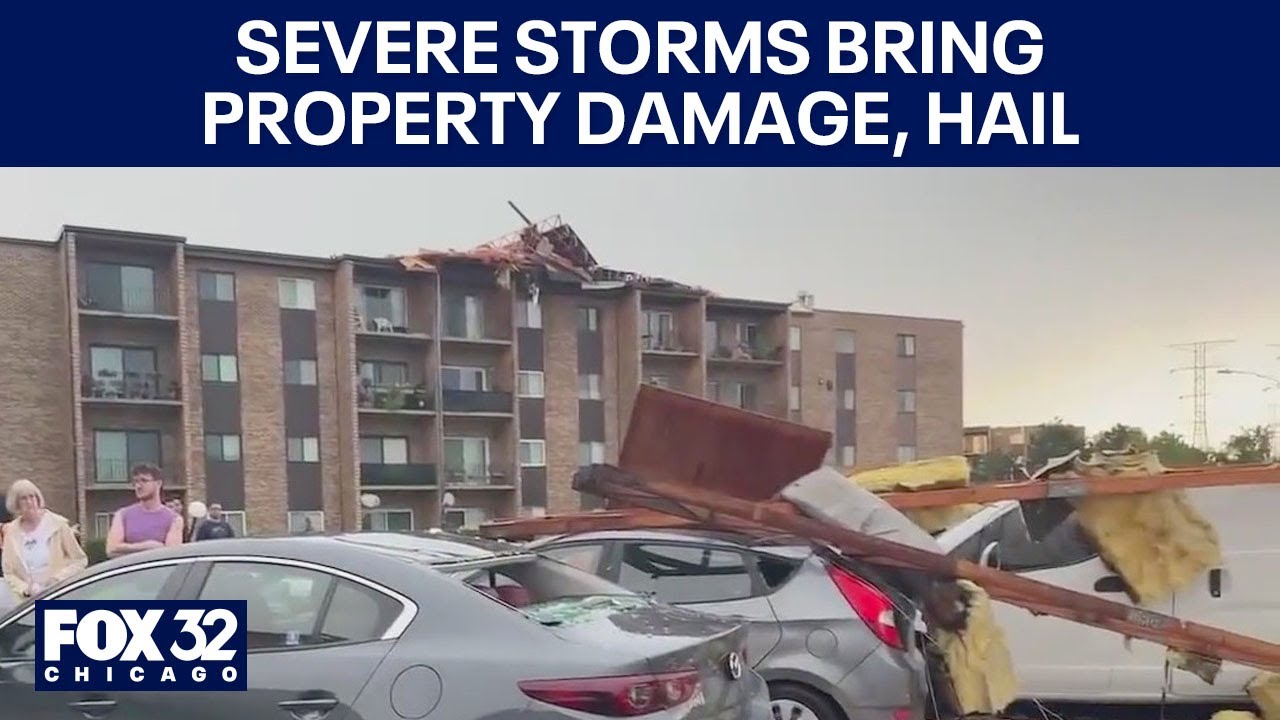 Severe storms in Chicago area cause property damage and hail