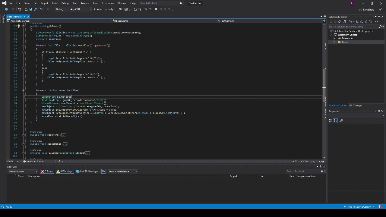 Creating a Dynamic List in Unity (Code Portion)