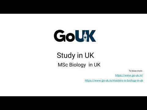 MSc Biology in UK