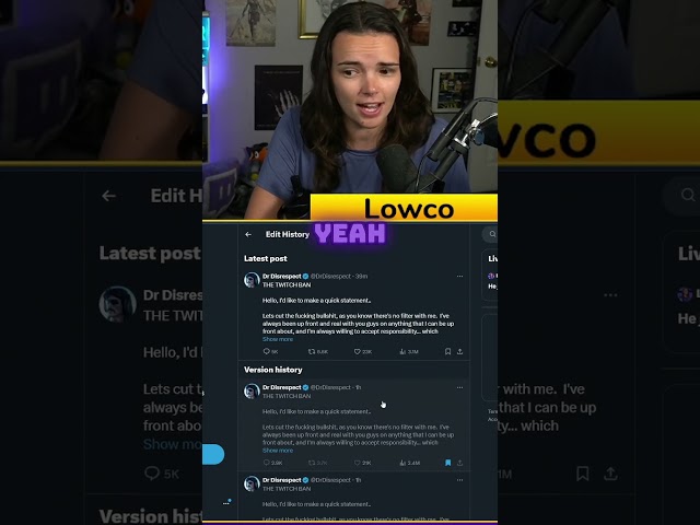 Dr DisRespect insinuates the person he sent the alleged "inappropriate ...