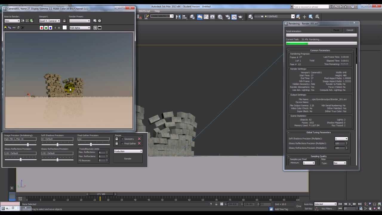 3ds Max: MassFX Collision Tutorial - Part 1/2