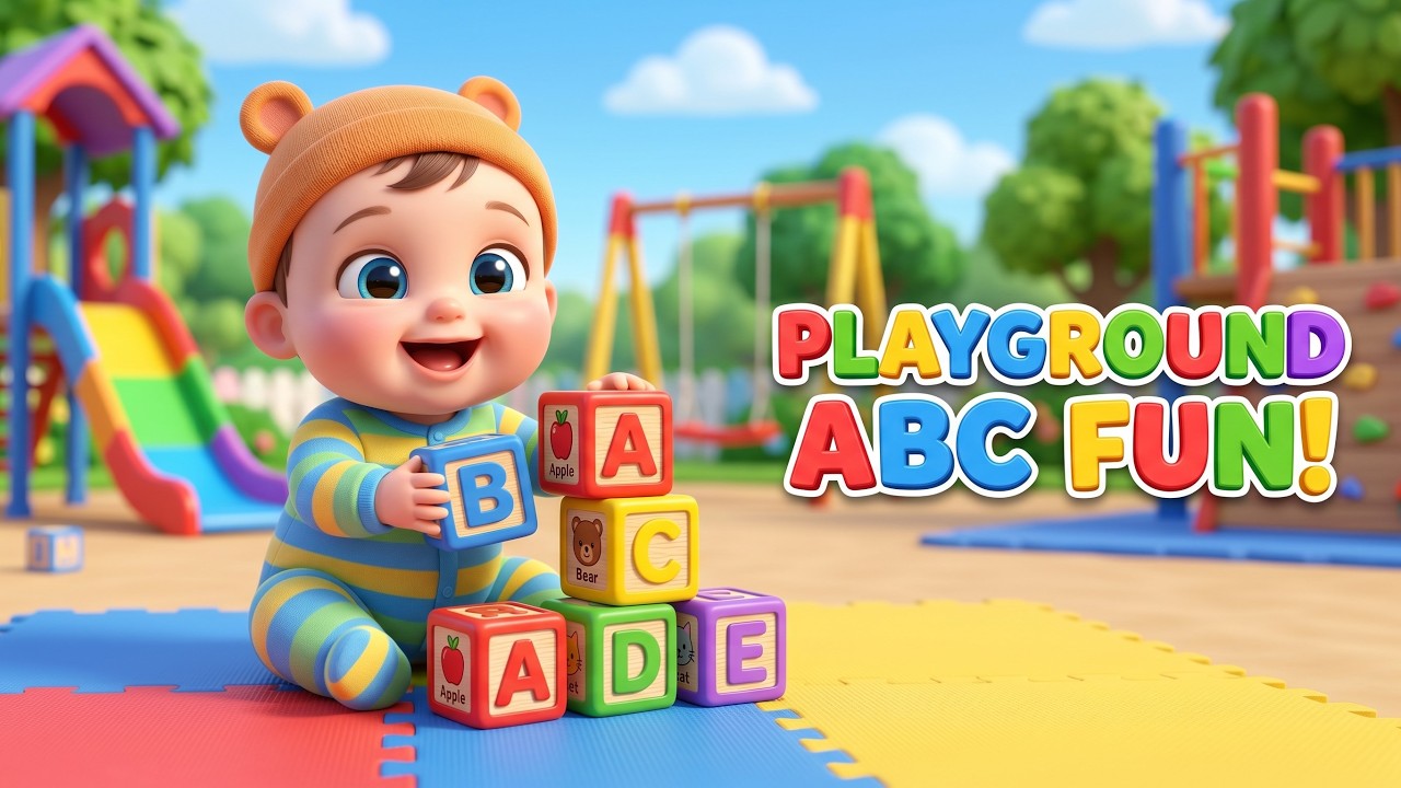 Playground ABC Fun 🛝🎶 Fun Alphabet Song for Kids | Learn ABC at Playground