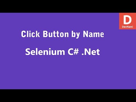 Learn Selenium C Click button by Name - Mind Luster