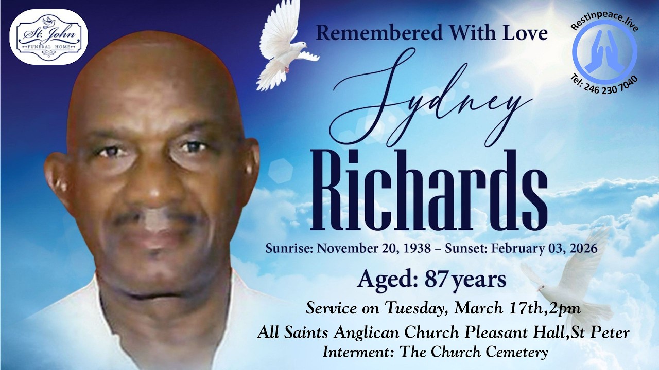 Live Stream of Funeral Service for Sydney Richards