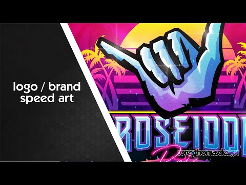 BroseidonBoi Twitch Stream ReBrand | Adobe Illustrator & Photoshop Speed Design from Live Stream