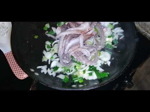 calamares rellenos con jamón queso y camarones