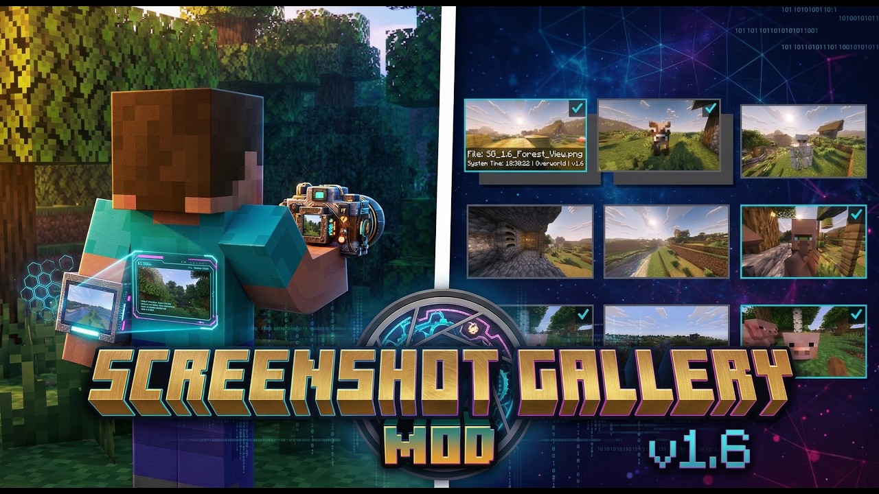 Finally! A Minecraft Mod to Save All Your Best Moments! (Screenshot Gallery v1.6)