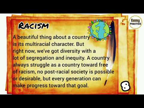 Essay on Racism | Writing & Reading & Listening Practice | Improve English Pronunciation