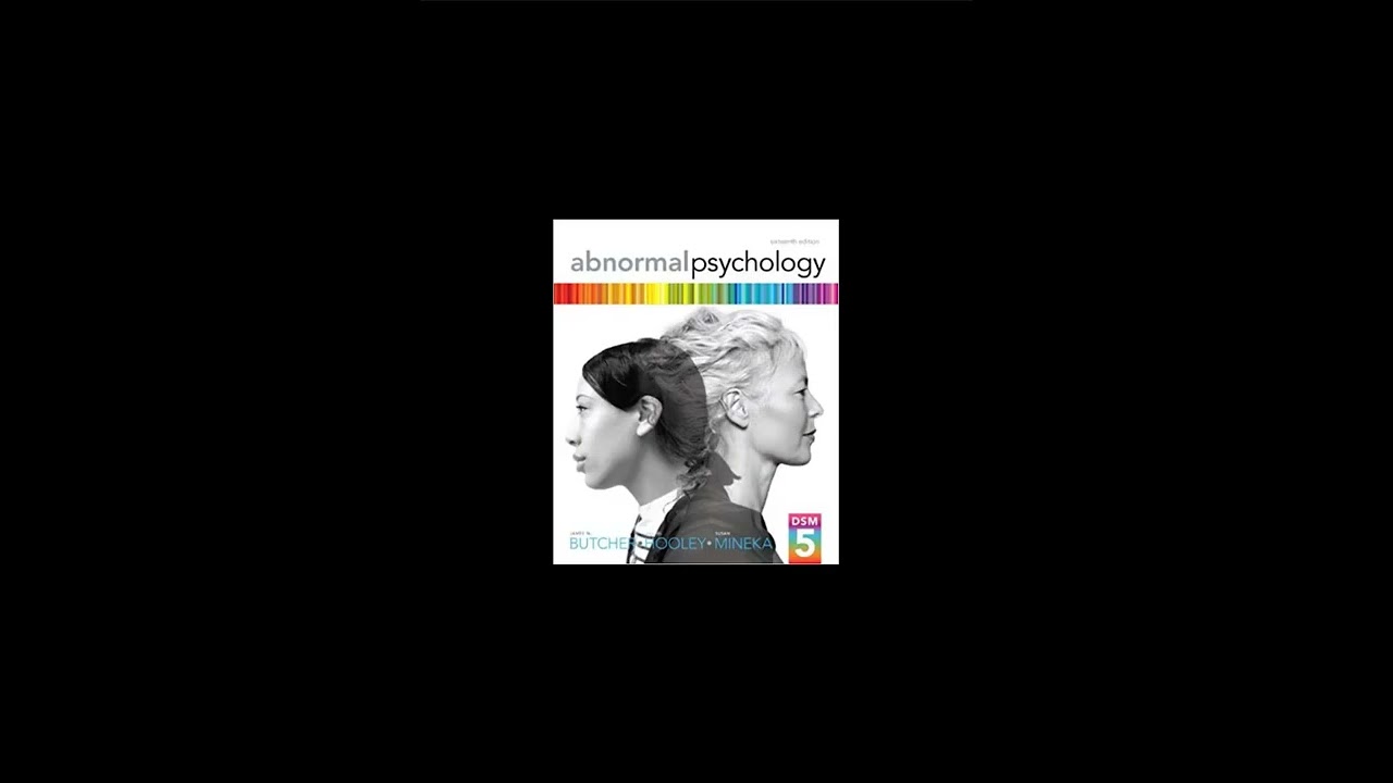 Abnormal Psychology 16th Edition Butcher Hooley Mineka Test Bank