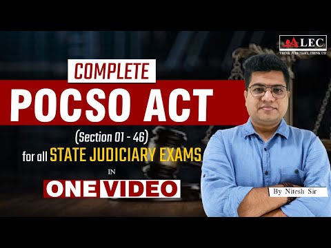 The Protection of Children from Sexual Offences Act, 2012 Video Lecture - Crash Course for ...