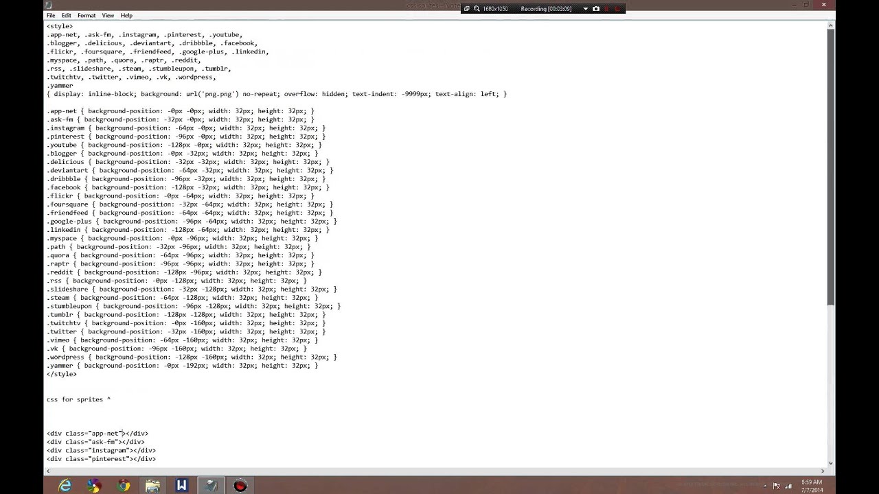 Css Sprites Overview