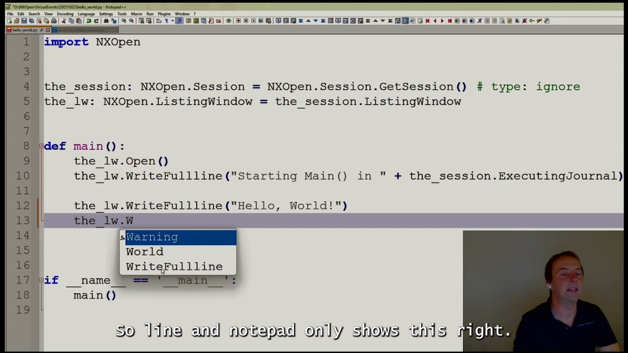 Community Conversations: Getting started with NXOpen in Python