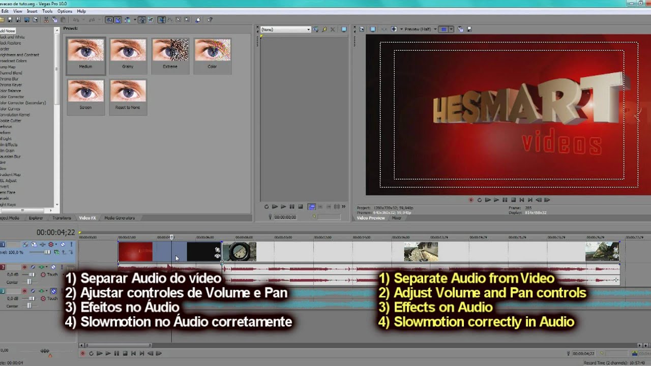 TUTORIAL: Basic Audio Edit - Sony Vegas